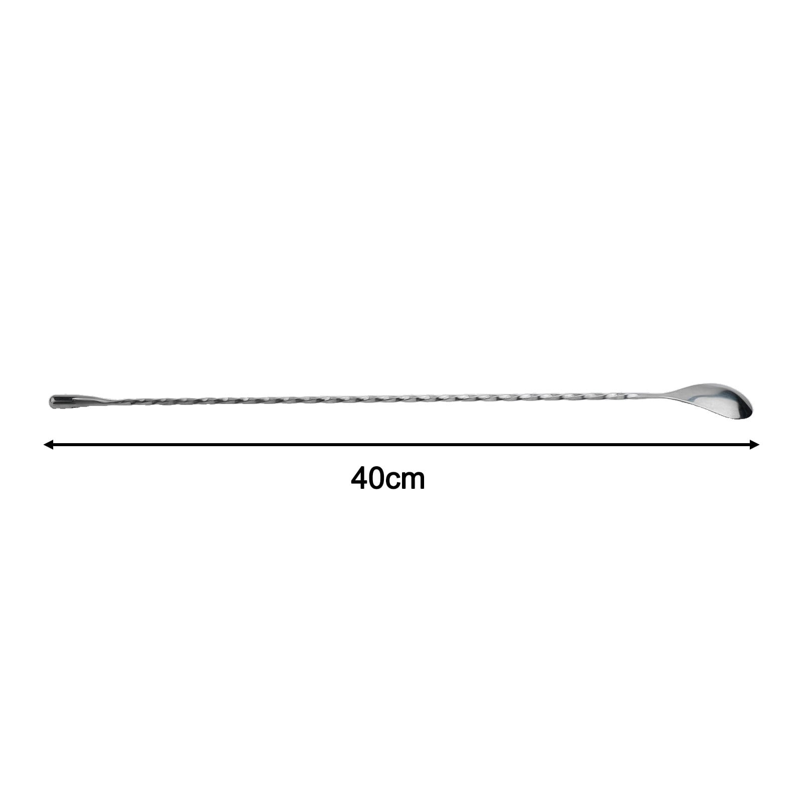 2 Pcs Bar Spoon Stainless Steel Cocktail Mixing Stirrers Shaker Tall ...