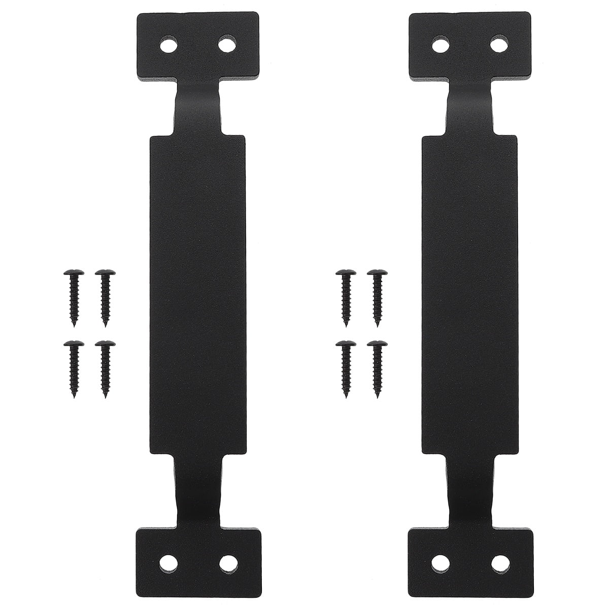 2 Pcs Barn Door Handle Drawer Pulls Knob Handles Sliding Wooden Carbon ...