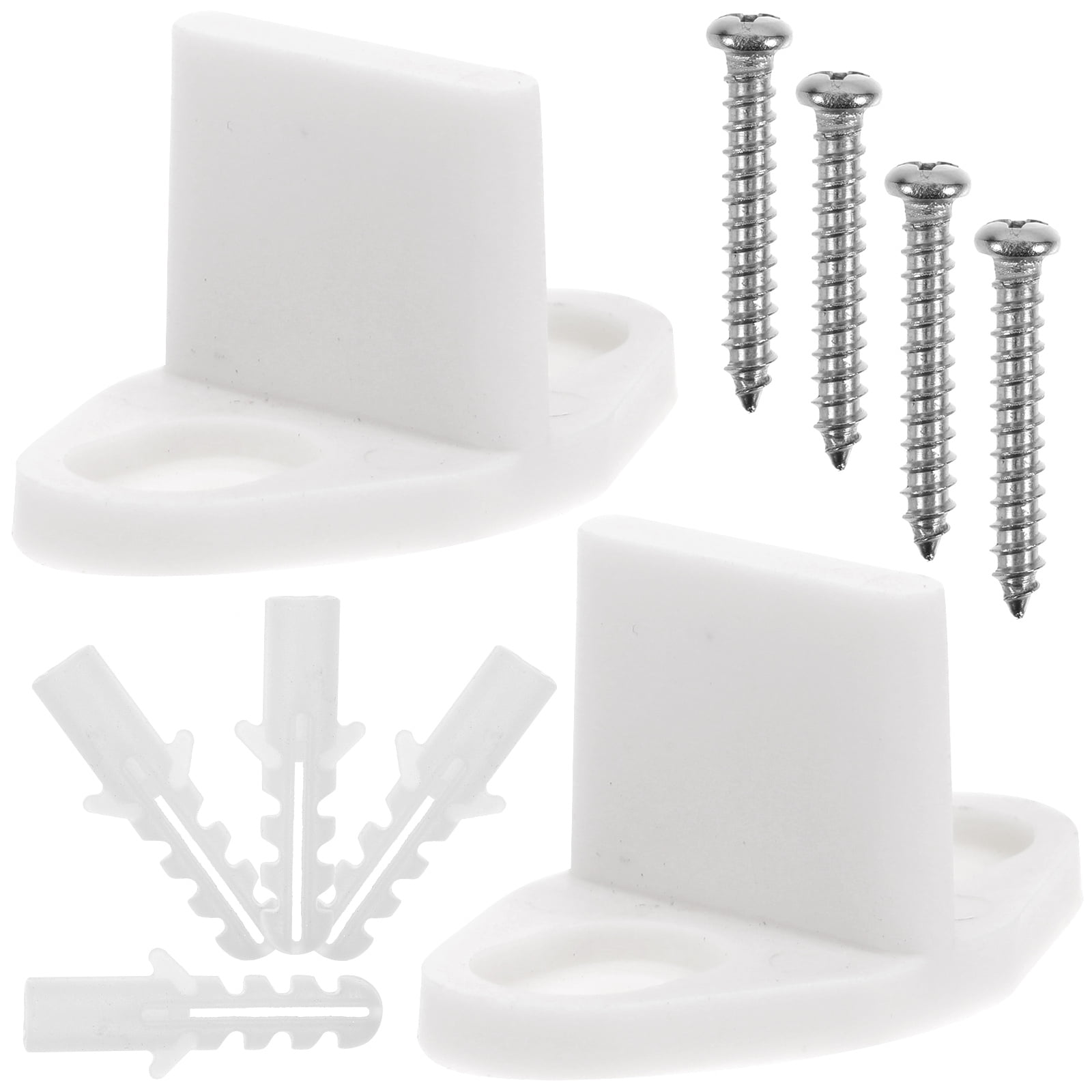 2pcs Barn Door Floor Track Stopper and Guide Stop Supply for Sliding ...