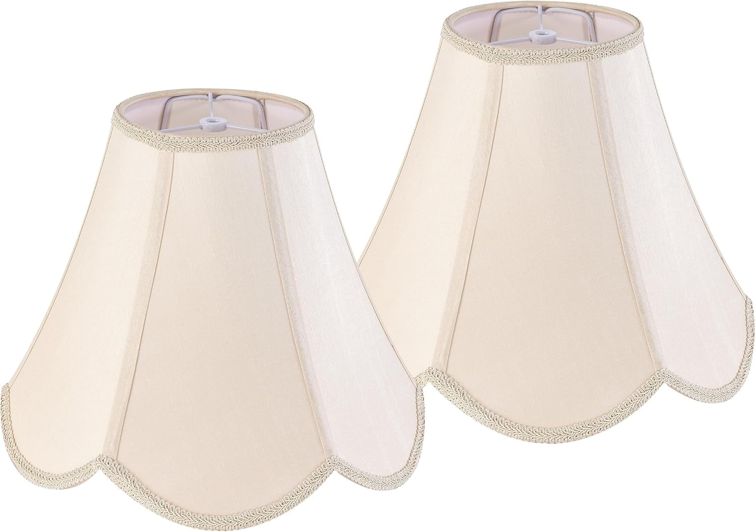 2 Pcs Barrel Lamp Shades Lvory Cream Lamp Shade 6x13x10.6