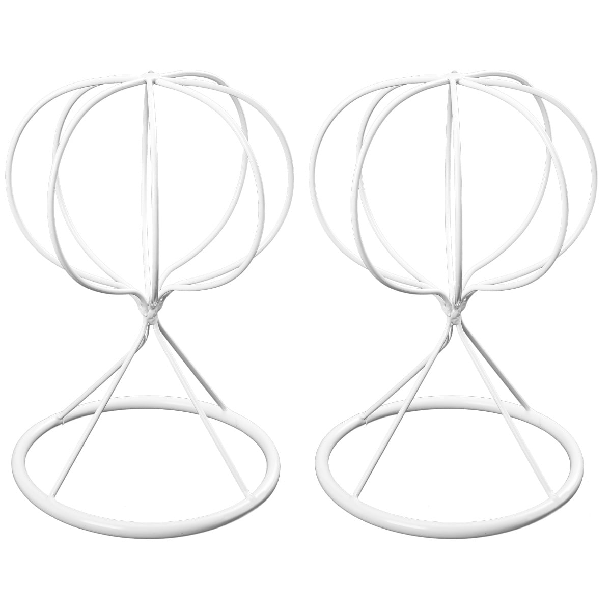 2 Pcs Baseball Display Case Wrought Iron Hat Rack Storage Baby ...