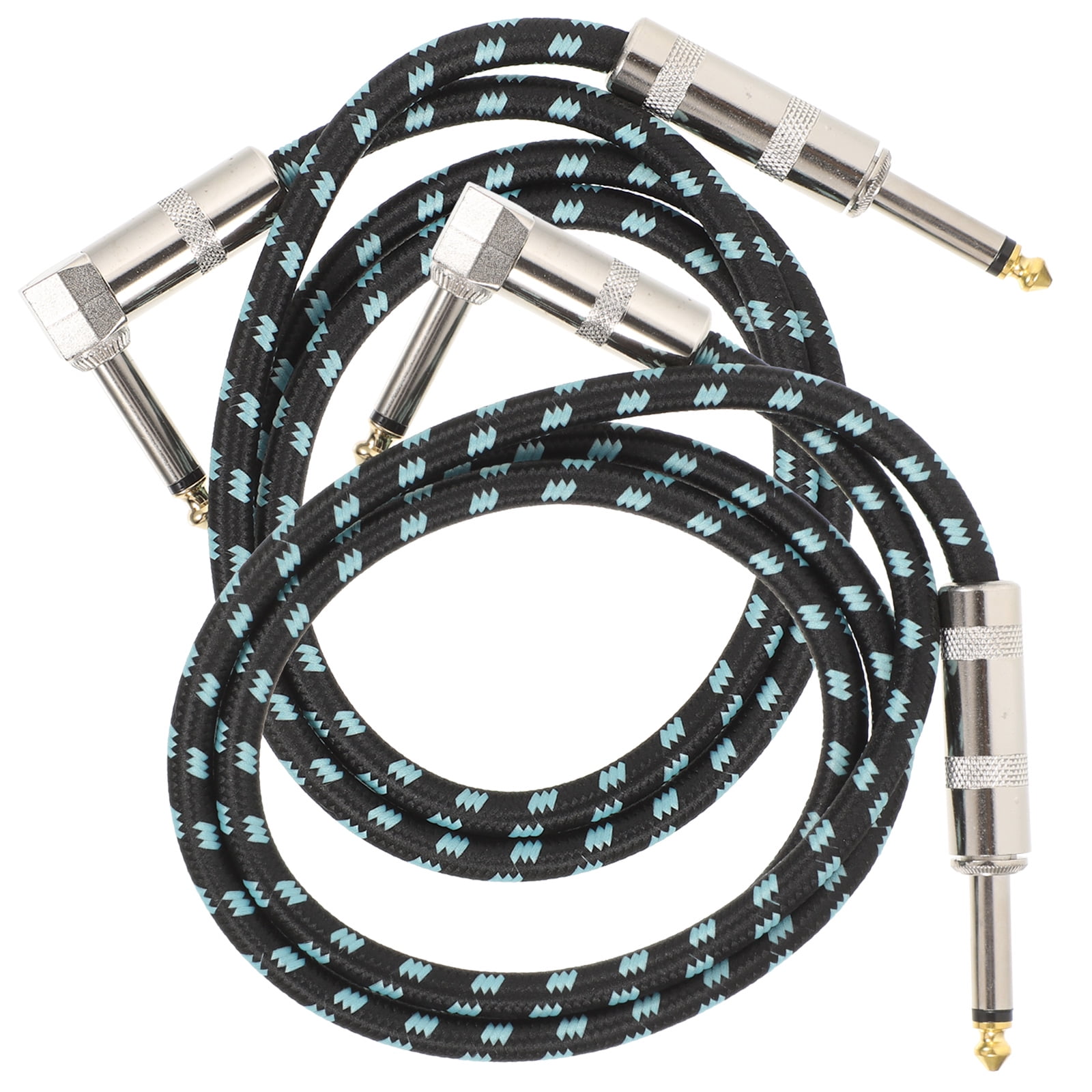 2 Pcs Bass Guitar Shielded Wire Guitar Instrument Cable Audio Connect ...