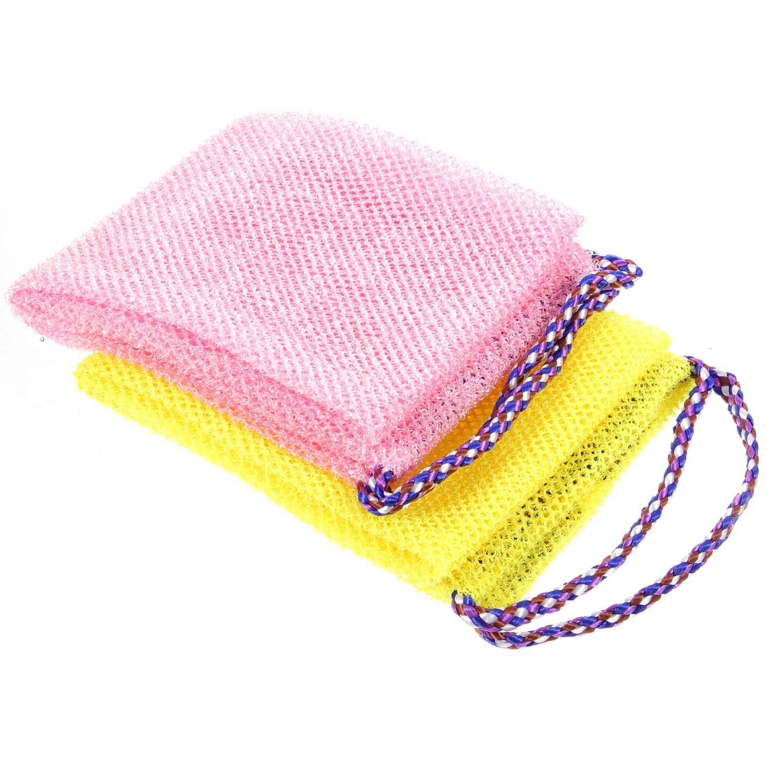 2 Pcs Bath Back Scrubber Exfoliating Shower Towel Scrubbing Cloth ...