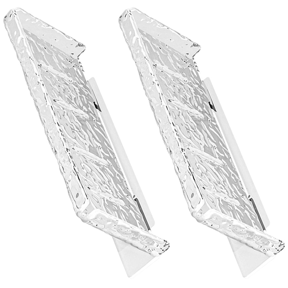 RENACLIPY 2Pcs Easy Install Floating Wall Shelf for Bathroom and ...