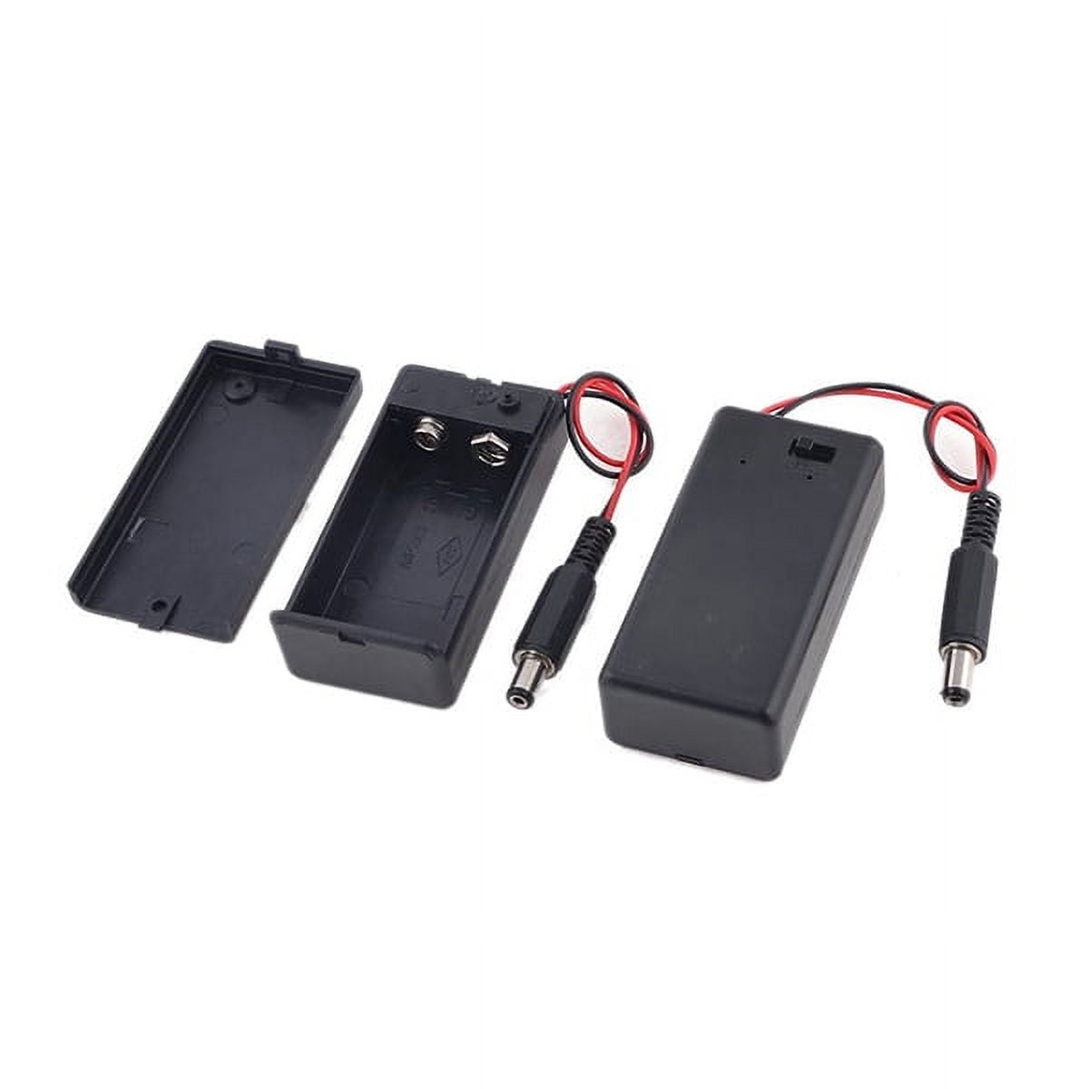 2 Pcs Battery Case with Cover Battery Holder with Cap Battery Holder ...