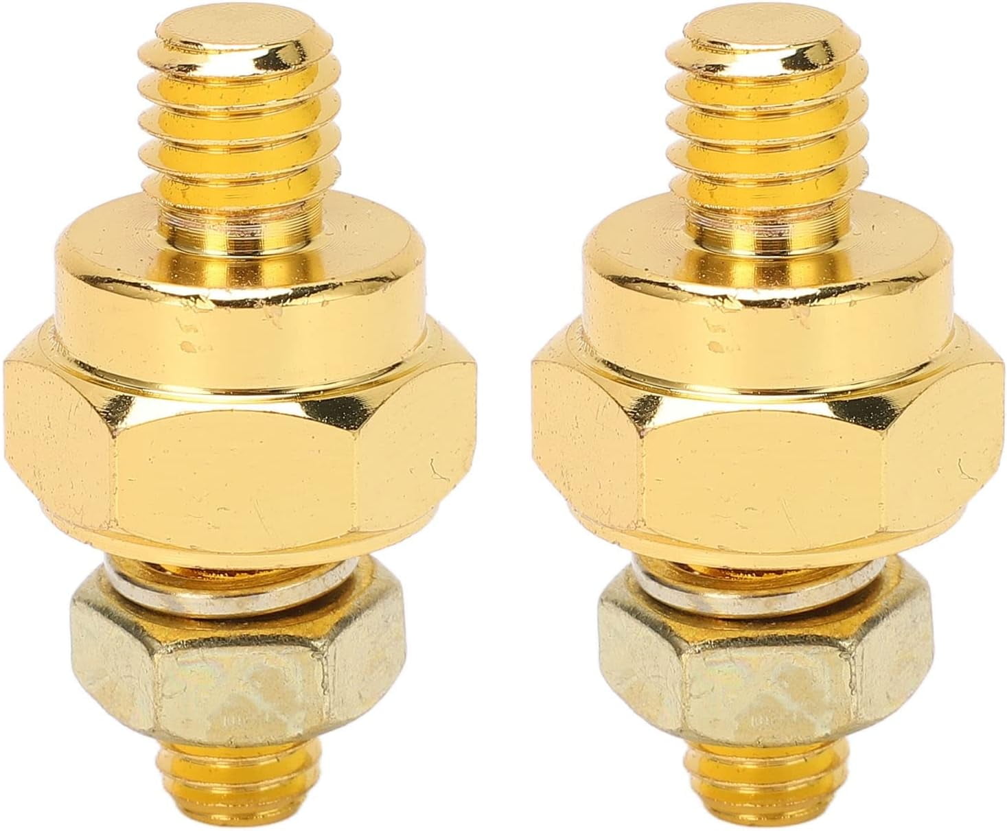 2 Pcs Battery Terminal Adapters Brass Battery Terminal Adapters Side ...