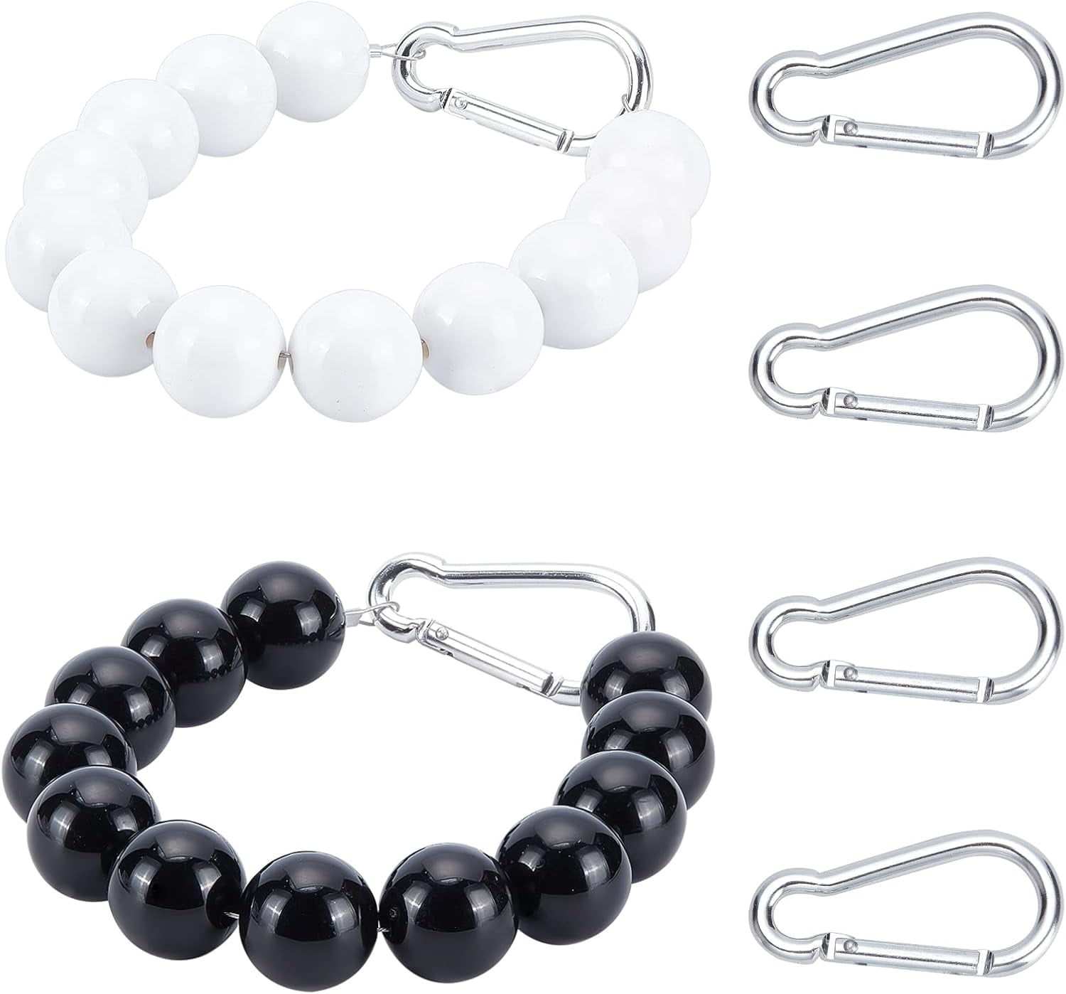 2 Pcs Beaded Flagpole Retainer Ring Kits Flag Pole Rings to Keep Flag ...