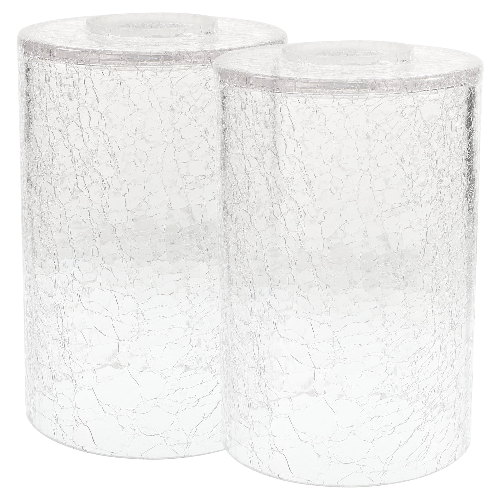 2 Pcs Bell Shaped Lamp Shades E27 Glass Lampshade Cylinder - Walmart.com