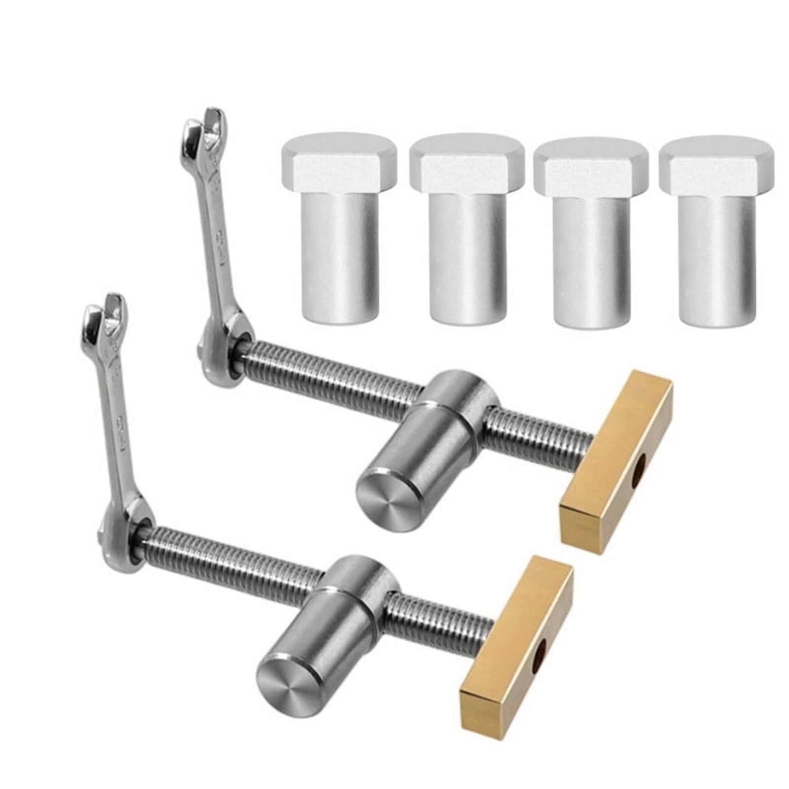 2 Pcs Bench Dog, Dog Hole Clamp Woodworking 3/4 Inch Adjustable A ...