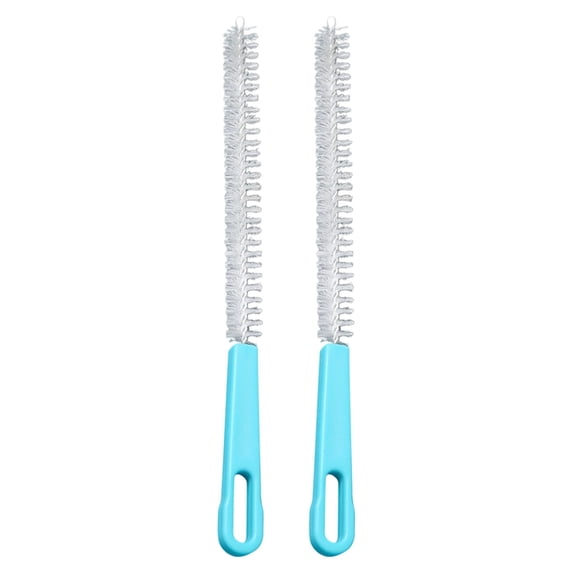 2 Pcs Bendable Stainless Steel Straw Cleaner Brushes, Dense Nylon ...