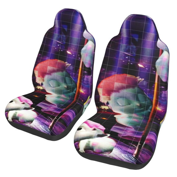 2 Pcs Bibb-,Le0 Car Seat Covers Cartoon Car Interior Seat Accessories ...