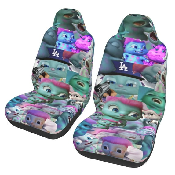 2 Pcs Bibb-,Le0 Car Seat Covers Cartoon Car Interior Seat Accessories ...