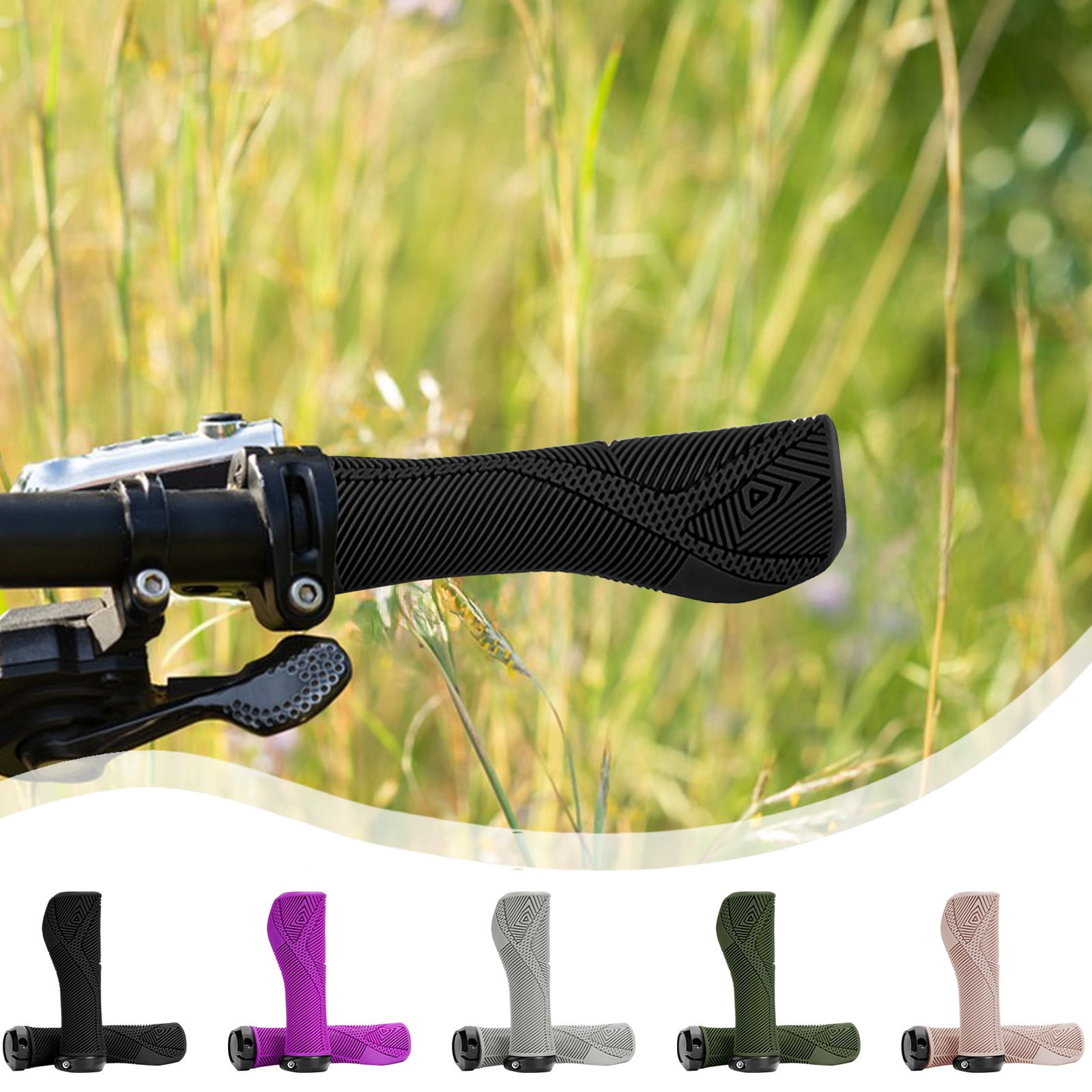 2 Pcs Bicycle Locking Handle Cover, Tpe Antis Slip Soft Grip, for ...