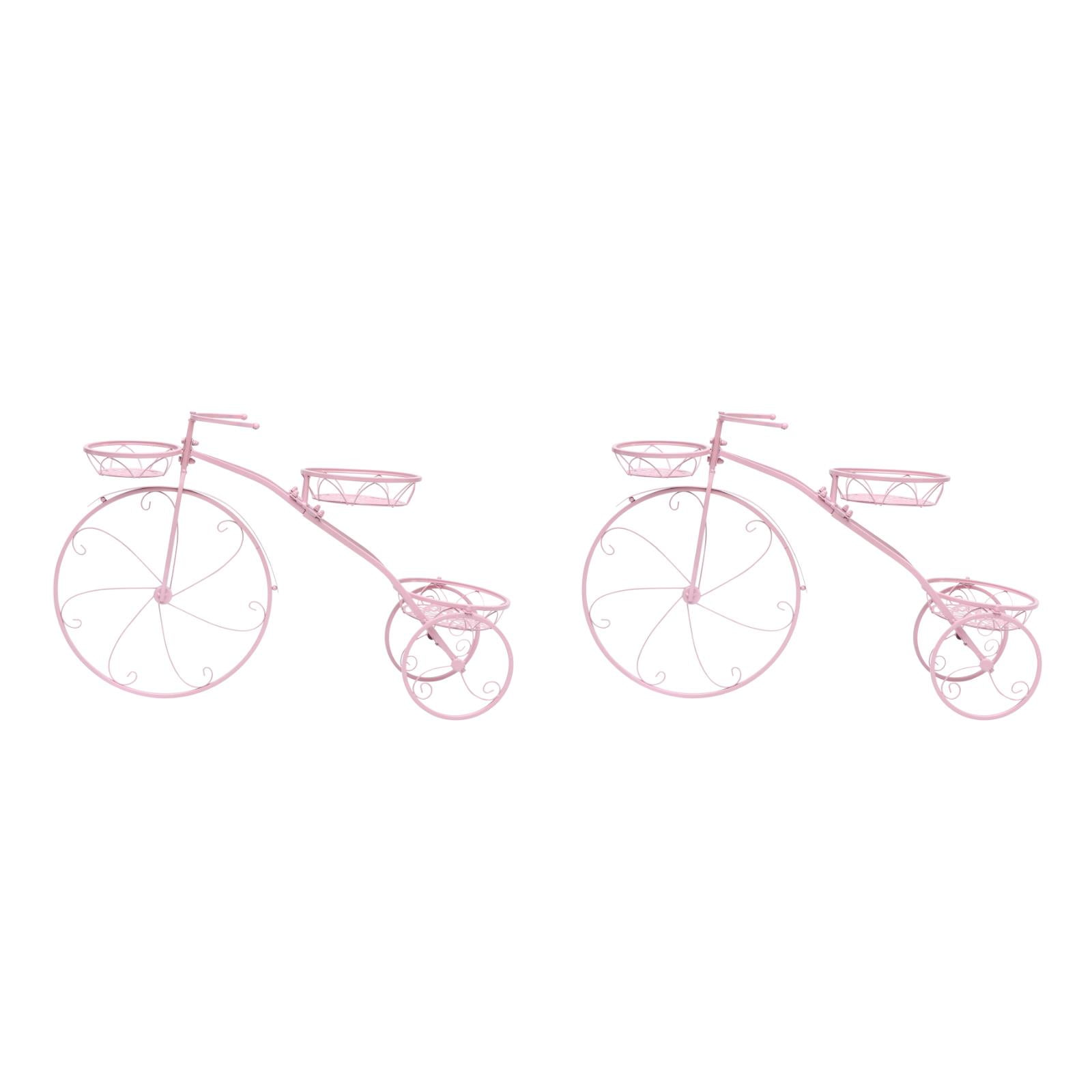 2 Pcs Bicycle Stand Flowerpot Storage Rack Bike Appearance Design - Walmart.com