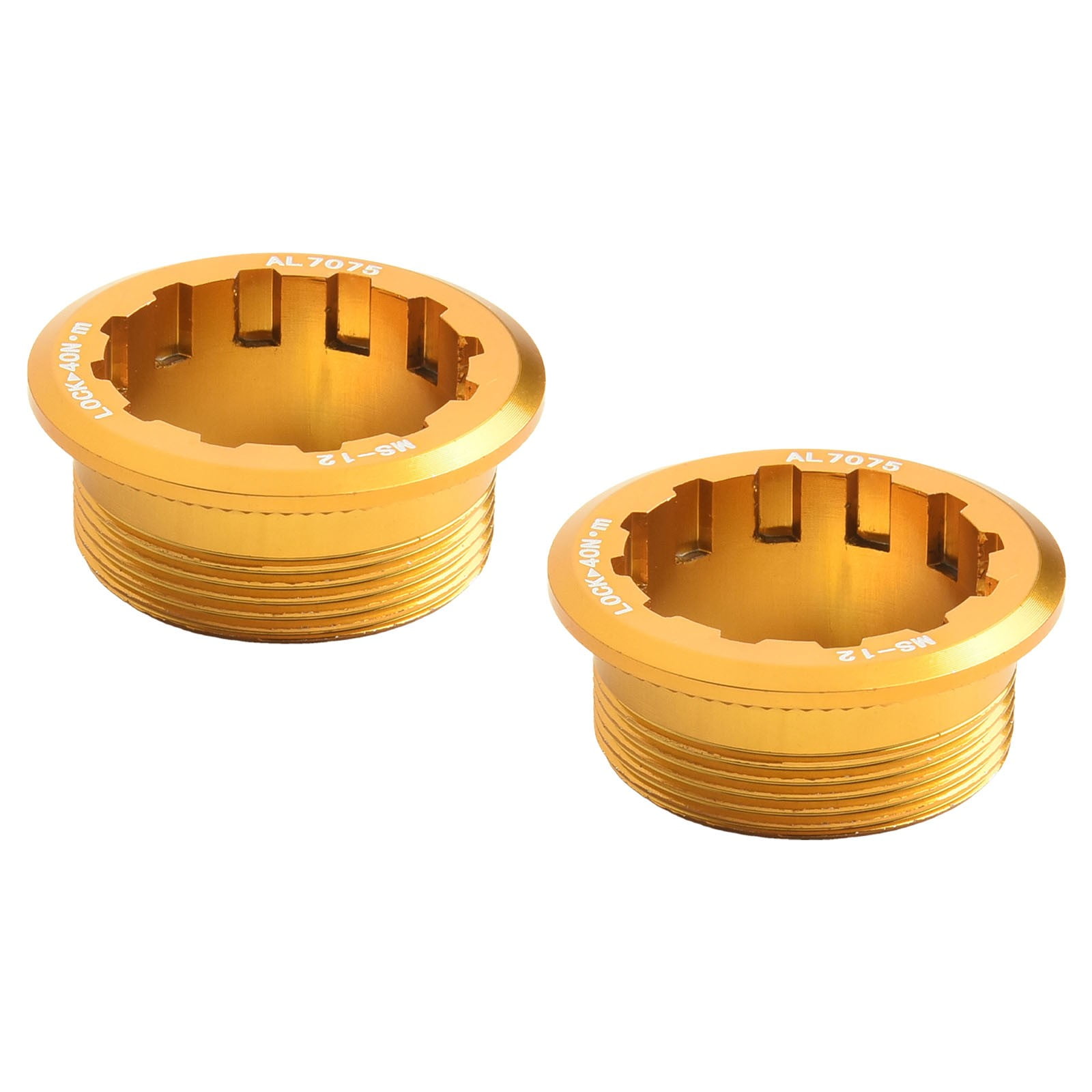 2 Pcs Bike Cassette Lockring CNC Aluminium Flywheel Cover For ...