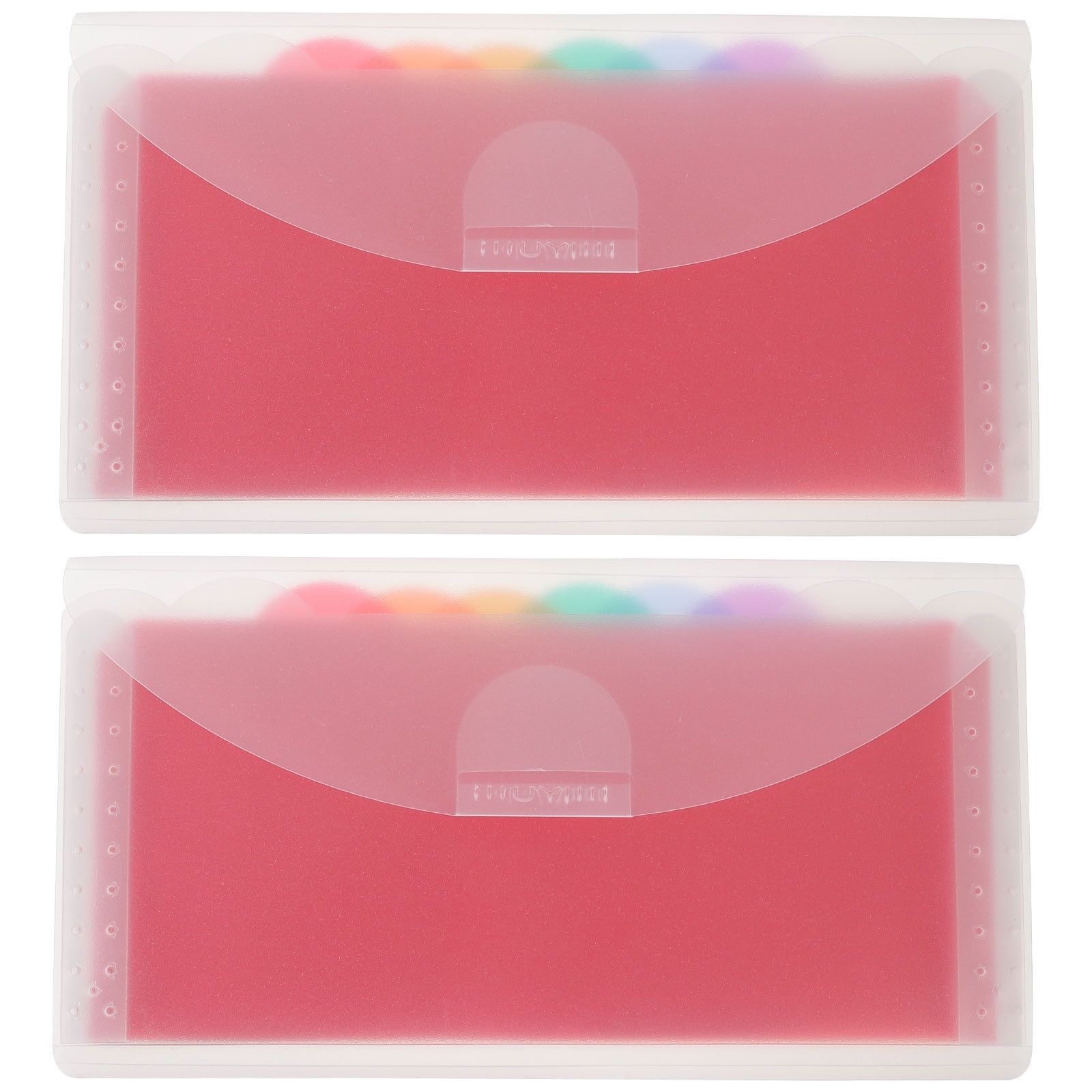 2 Pcs Bill Accordion Bag File Holder Organizer Organization Folder ...