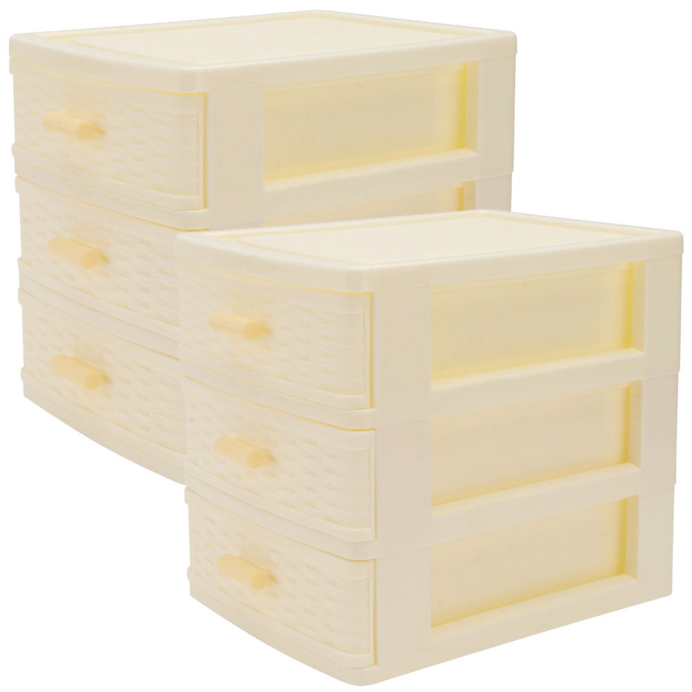 2 Pcs Bins Lightweight Storage Storage Box Office 17.00X15.20X13.00CM ...