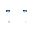 2 Pcs Bird Bath for Outside Metal Flower Stakes 23.62 Inch, Bee ...