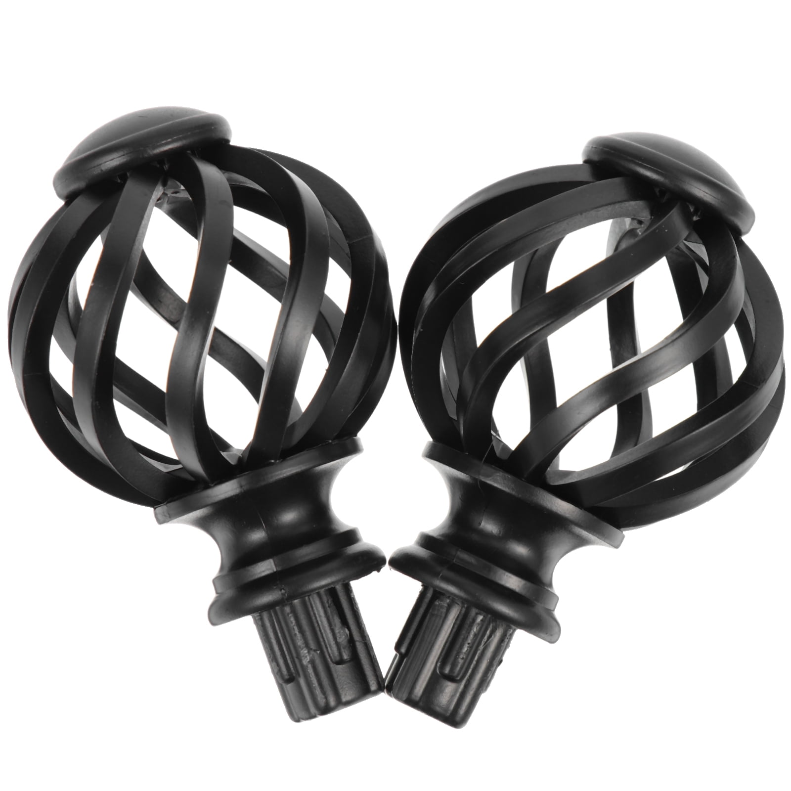 2 Pcs Bird Cage Curtain Rod Curtain Rod Decor Curtain Pole Finials ...
