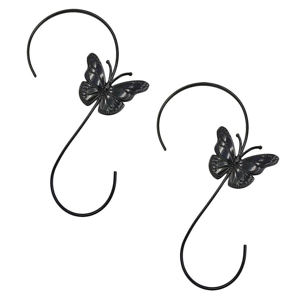 2 Pcs Bird Feeder Butterfly Hook Hummingbird Wall Plant Hanger ...