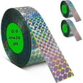 2 Pcs Bird Scare Tape Ribbon,Durable Double Sided Flash Tape,Bird Scare ...