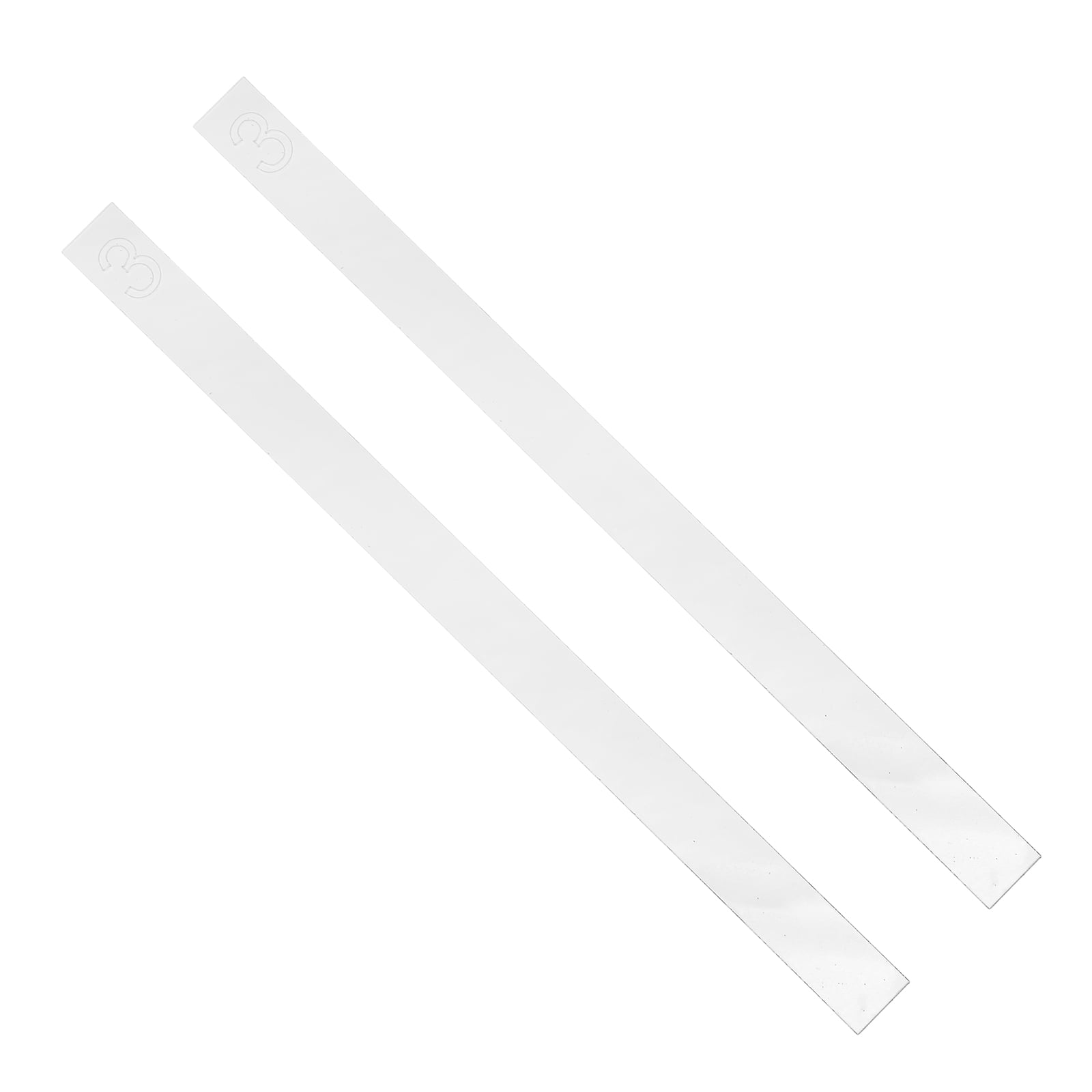 2 Pcs Biscuit Thickness Balance Ruler Measure Scale Transparent ...