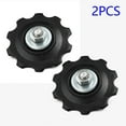 2 Pcs Black 10T Bike Rear Derailleur Pulley Set Bicycle Wide Narrow ...