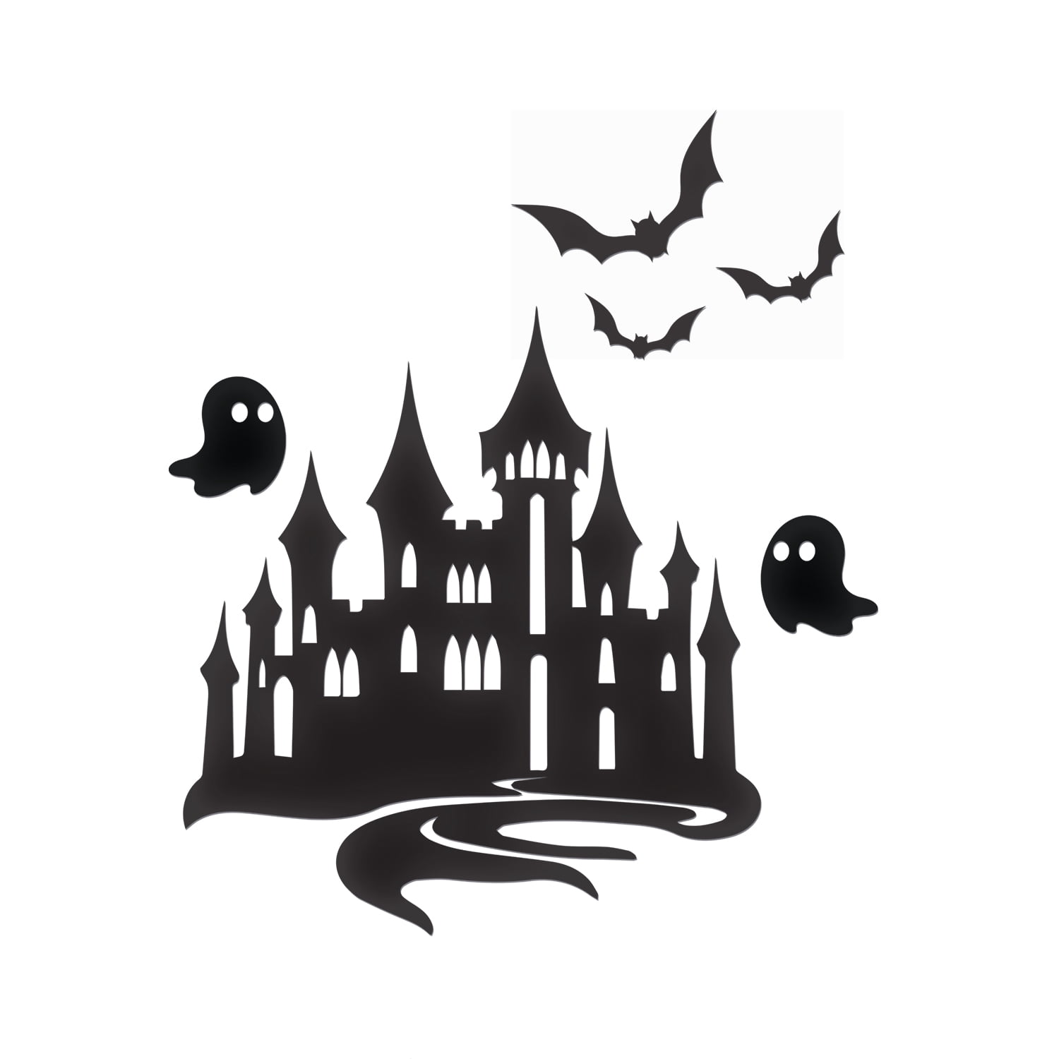 (2 Pcs, Black, 3.8'' X 4.4'') Transparent Adhesive Decal Sticker Of ...