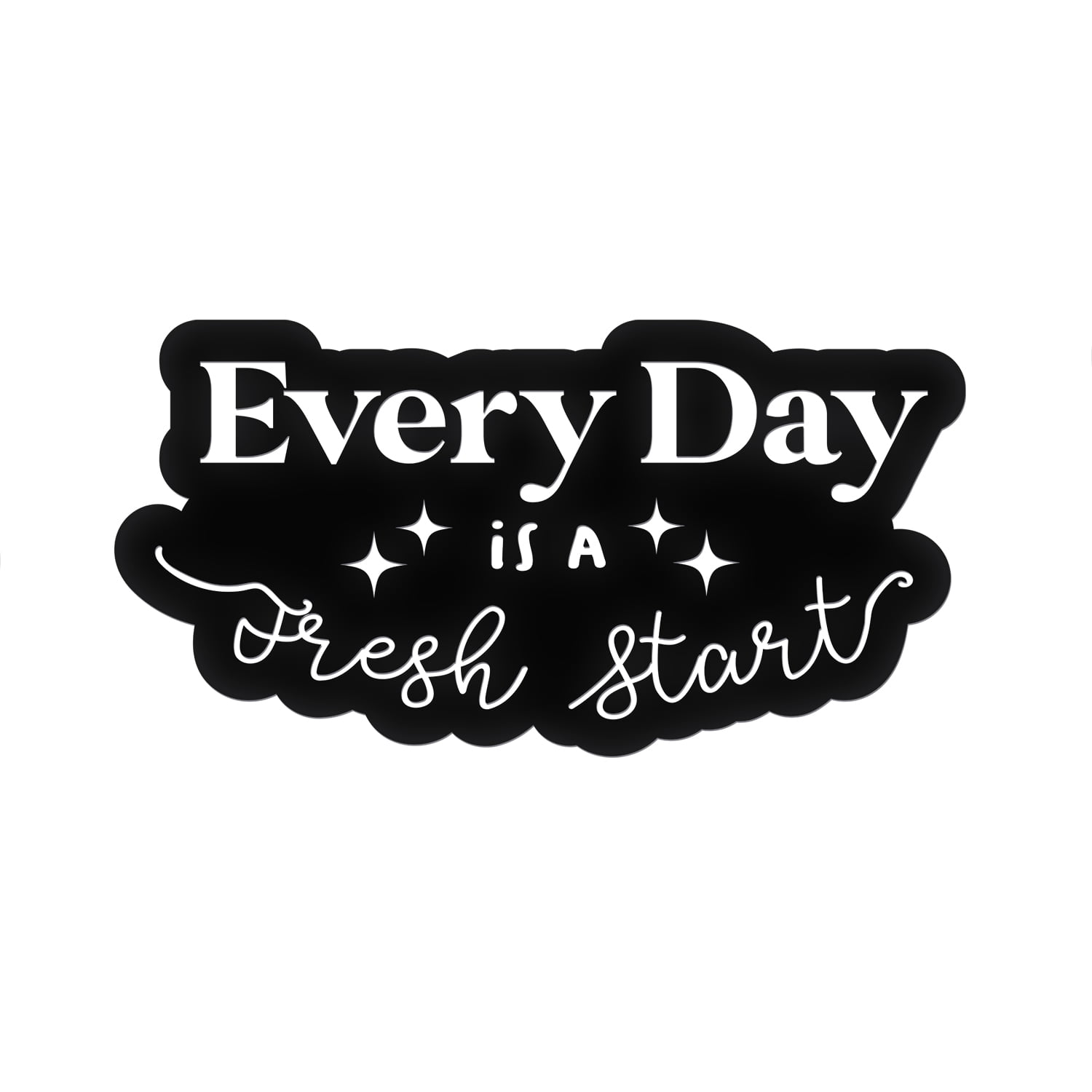 (2 Pcs, Black, 5.8'' X 3'') Transparent Adhesive Decal Sticker Of Every ...