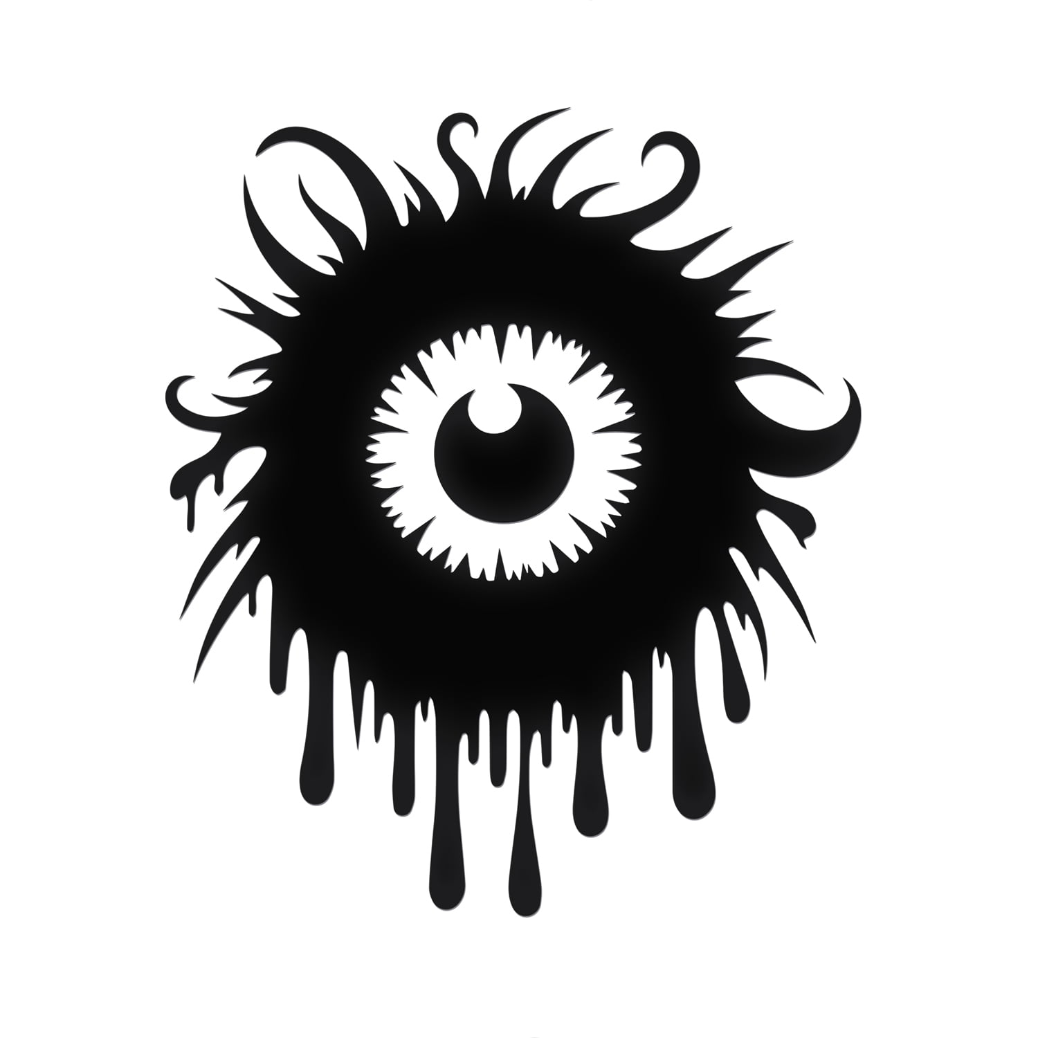 (2 Pcs, Black, 7'' X 8.1'') Transparent Adhesive Decal Sticker Of ...