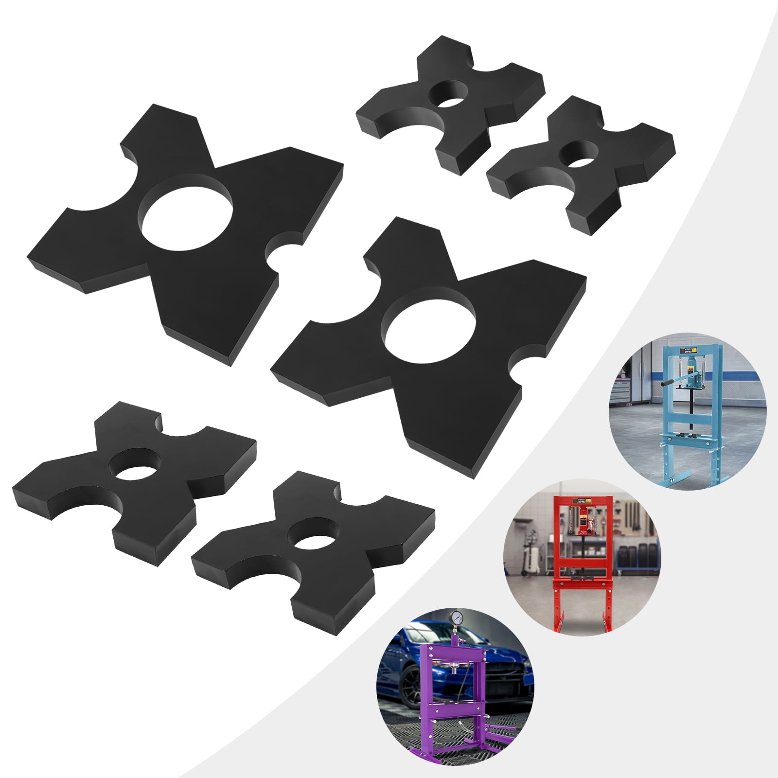 2-Pcs Black Shop Press Plate H Frame Hydraulic Shop Press Plate for ...