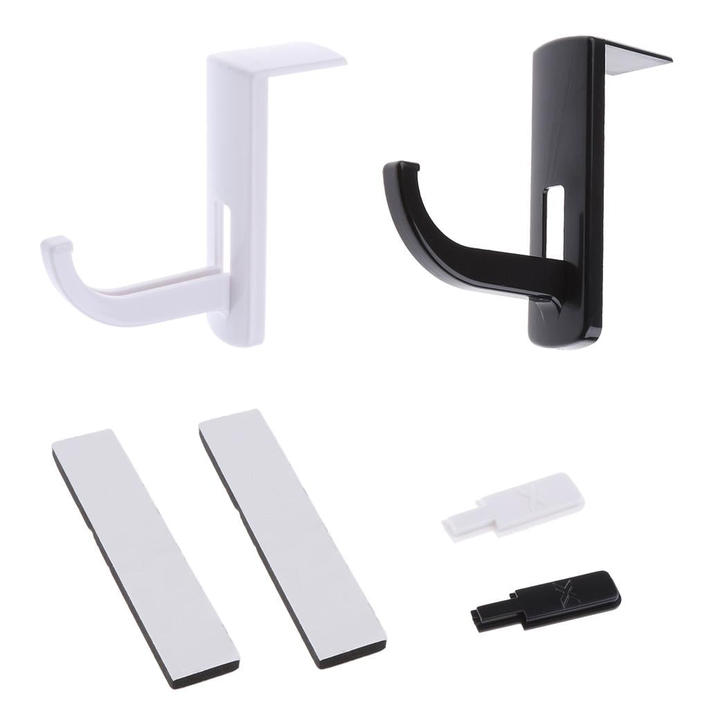 2 Pcs Black and White Headphone Earphone Hanger Monitor Stand Holder ...