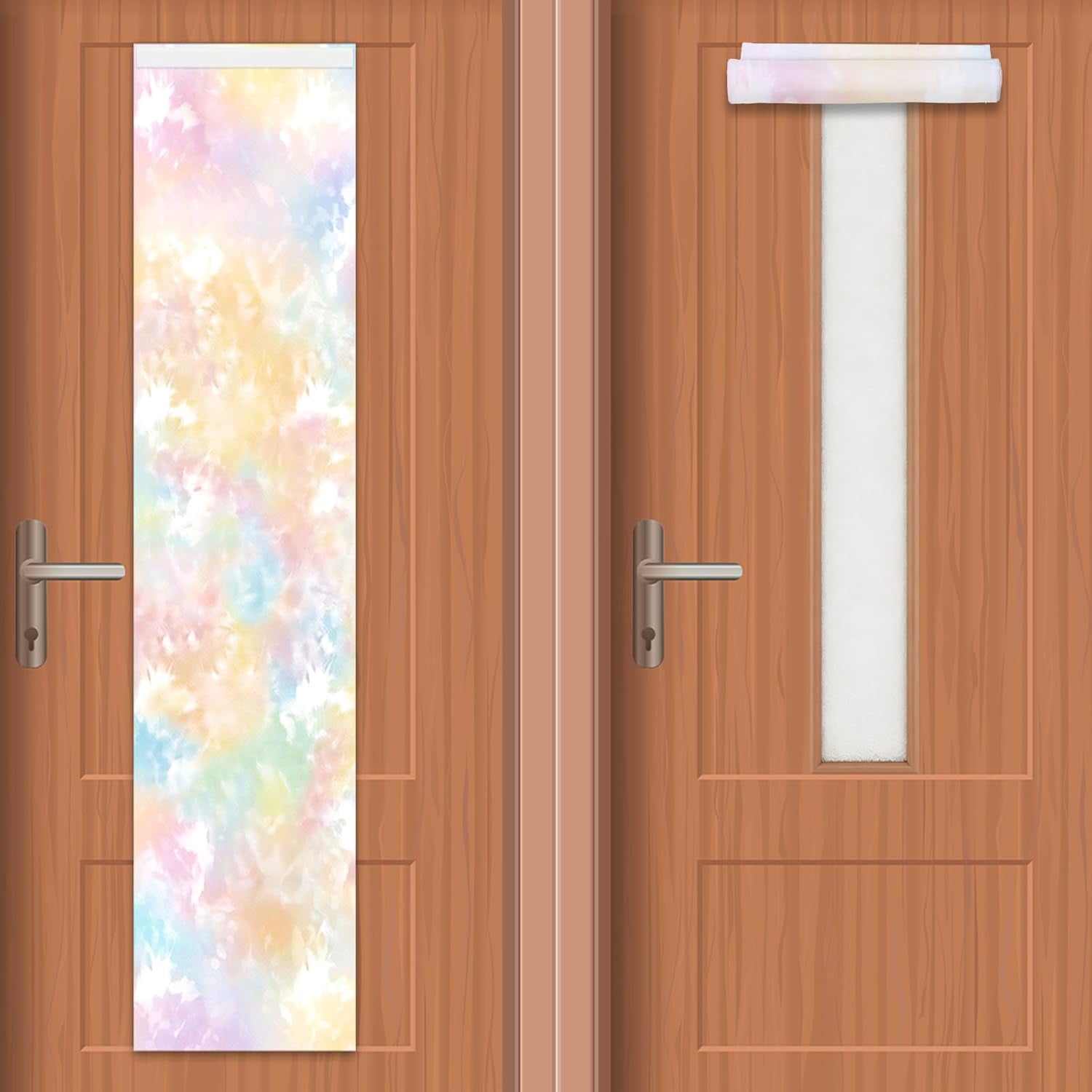 2 Pcs Blackout Window Cover Back to School Classroom Door Curtains ...