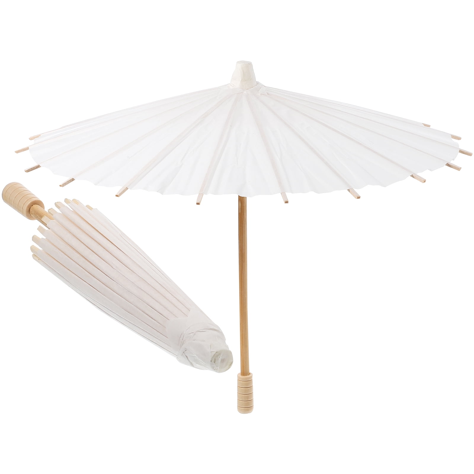 2 Pcs Blank Paper Umbrella Umbrellas for DIY Vintage Decor Oil Retro ...