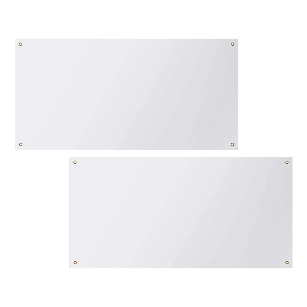 2 Pcs Blank Banner Custom Blank Background Cloth DIY Banner 120X60CM ...