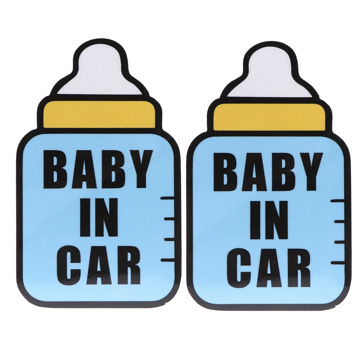 2 Pcs Blue Car Sticker Baby In Car Sticker Car Sticker Remind Car ...