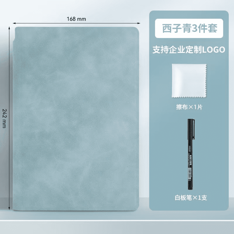 2 Pcs Blue Portable Whiteboard Notebooks, A5 Size 9.5 x 6.6 in Reusable ...
