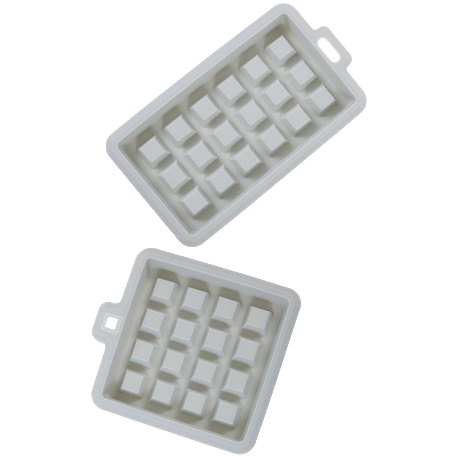 2 Pcs Blue Rectangle Steam Cake Baking Pan Making Mold Waffle Silicone ...