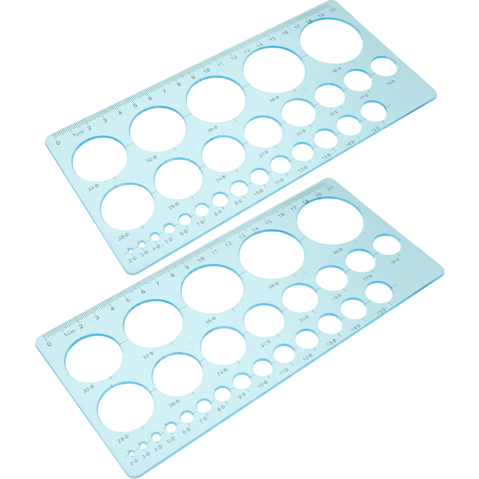 2 Pcs Blueberry Size Gauge Fruit Grading Clear Ruler - Walmart.com