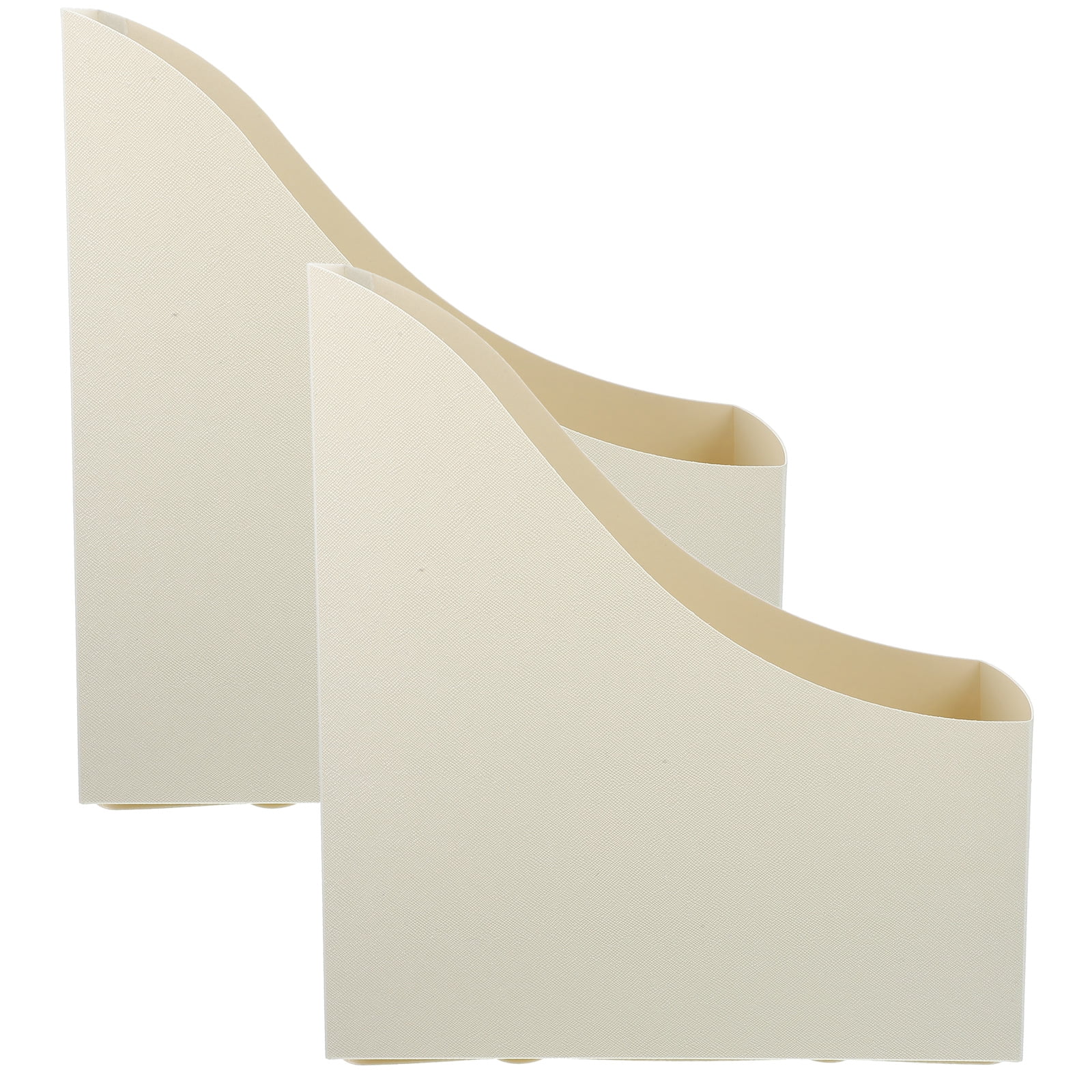 2 Pcs Book Shelves Files Books Holders Book Bins Magazine Organizer ...