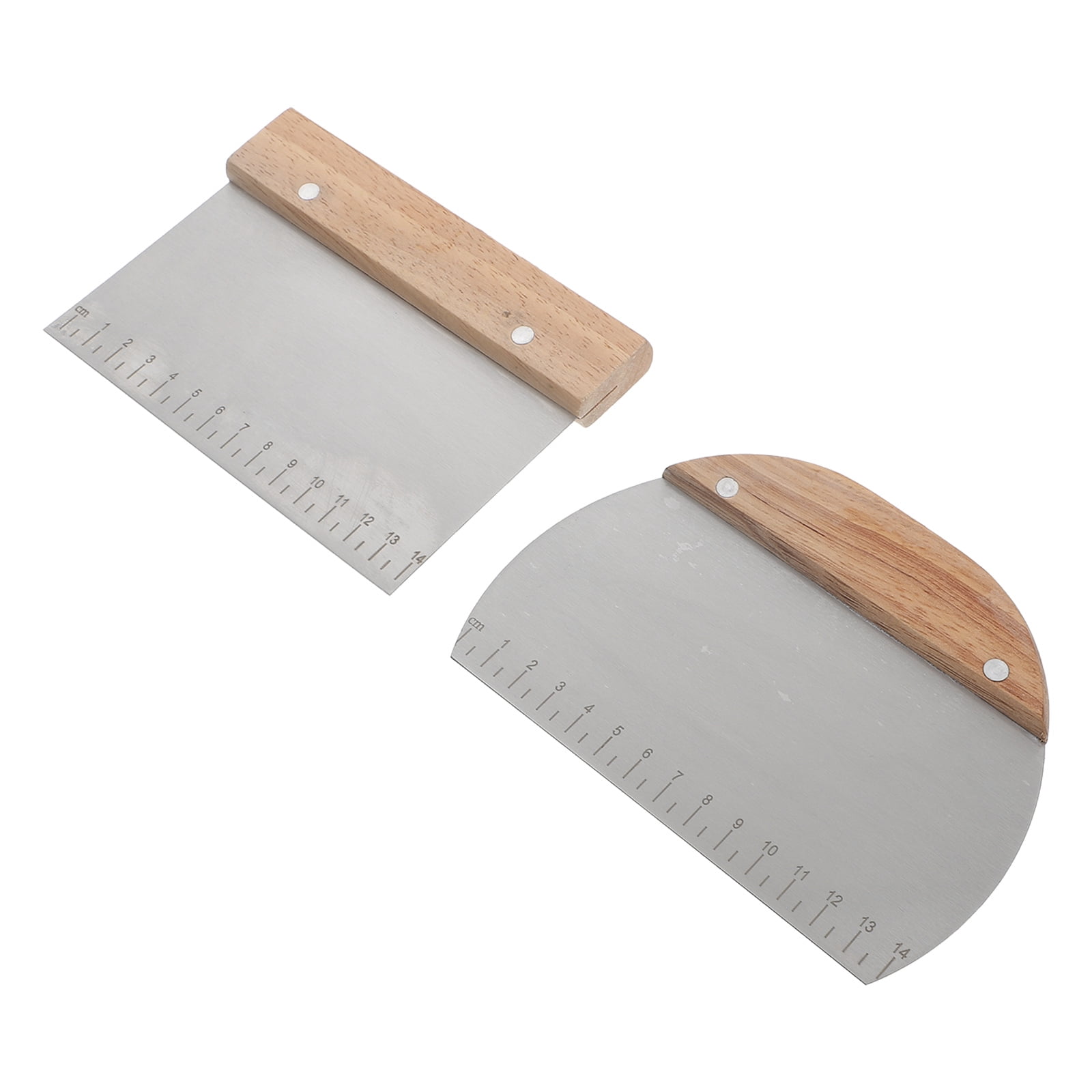 2 Pcs Pastry Scraper Flour Cut Simple Structure Scraper 16.10X11.50X1 ...