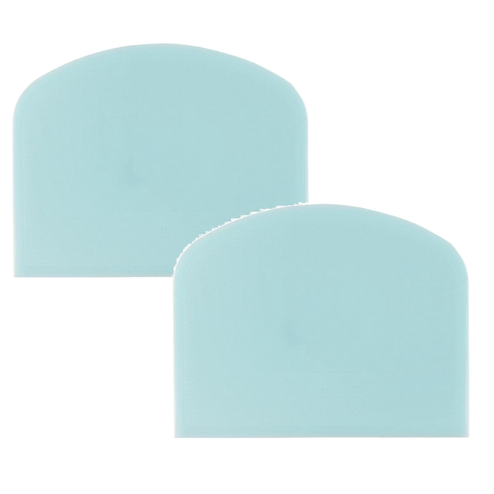 2 Pcs Bowl Spatula & Bench Scraper Flexible Plastic Multipurpose ...