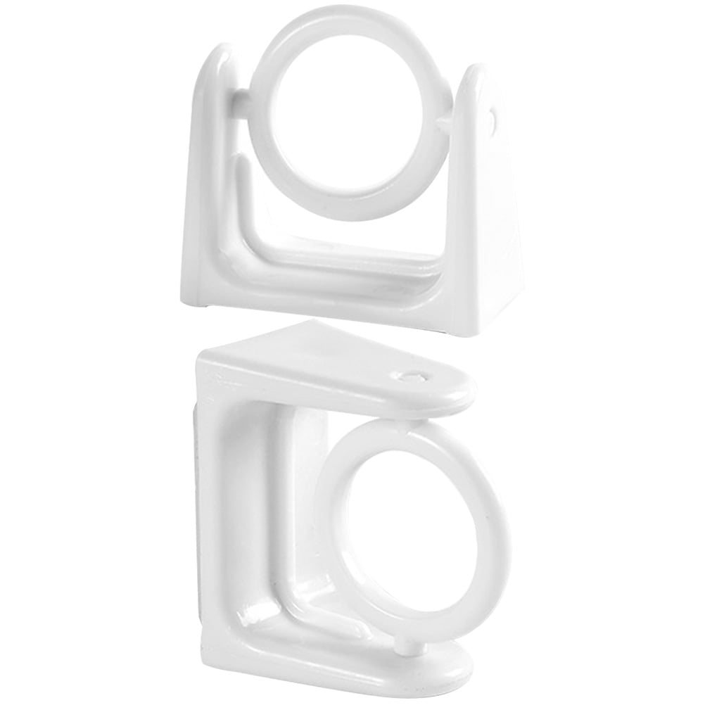 2 Pcs Bracket Curtain Rods Curtain Rod Stands Self Adhesive Hook Closet ...