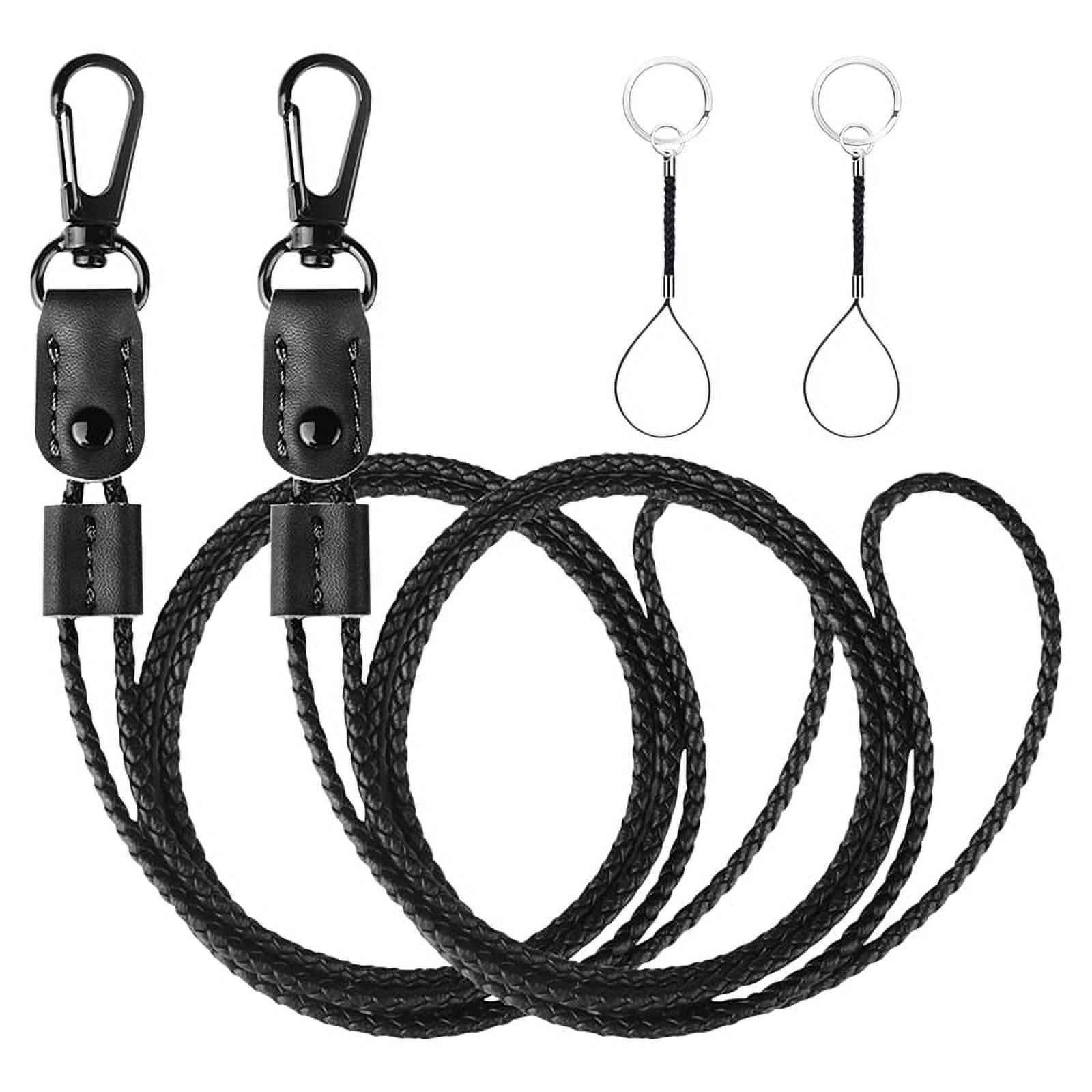 Adjustable Neck Lanyard 2 Pcs Heavy Braided Paracord Lanyards Long ...