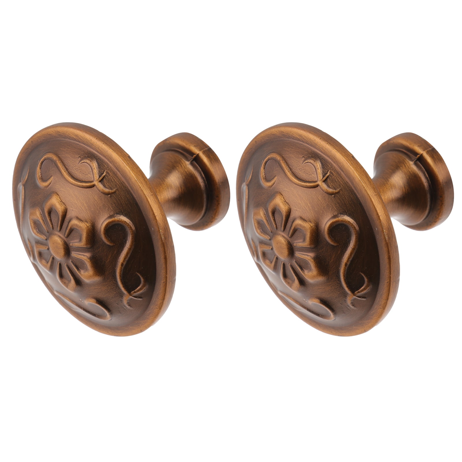 2 Pcs Brass Cabinet Door Handle Knobs Para Engraved Handles - Walmart.com