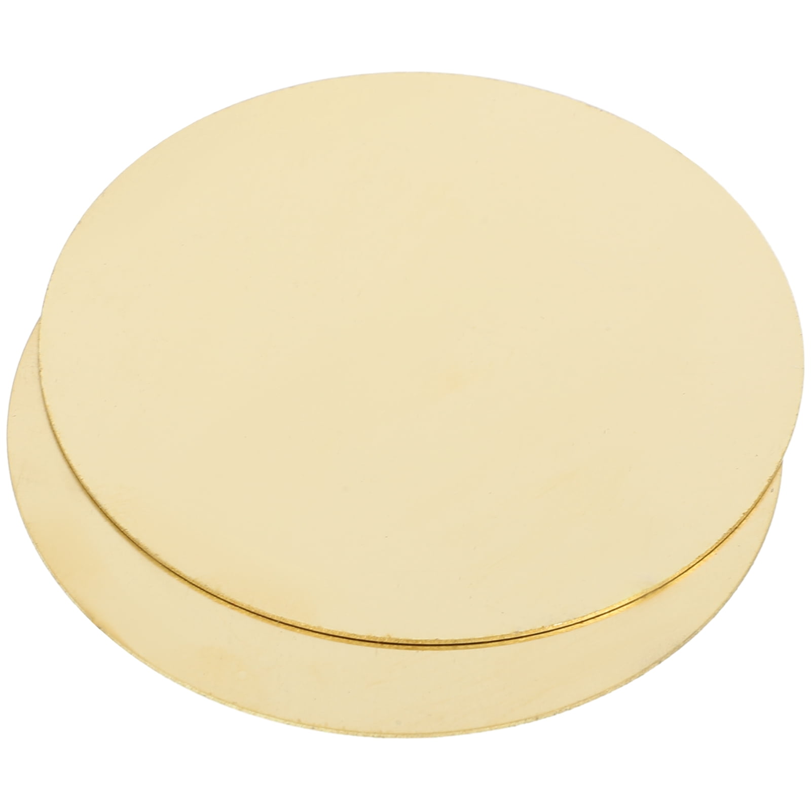 2 Pcs Brass Disc Crafts Round Brass Plate Brass Plates for DIY Jewelry ...