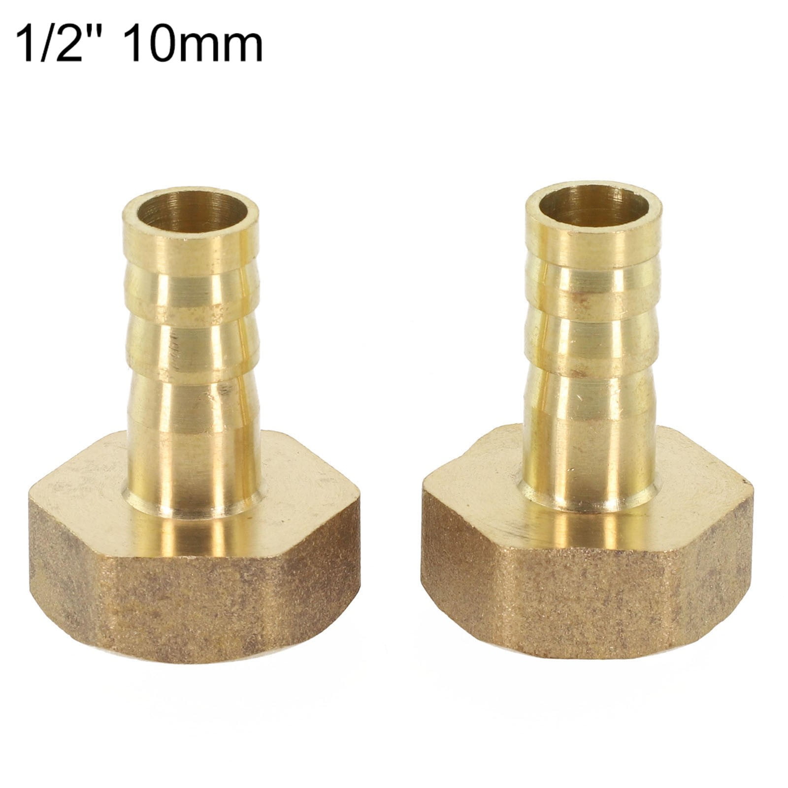2 Pcs Brass Hose Connector Adapter Screw Connection 1/2\\\" Nozzle 6mm ...