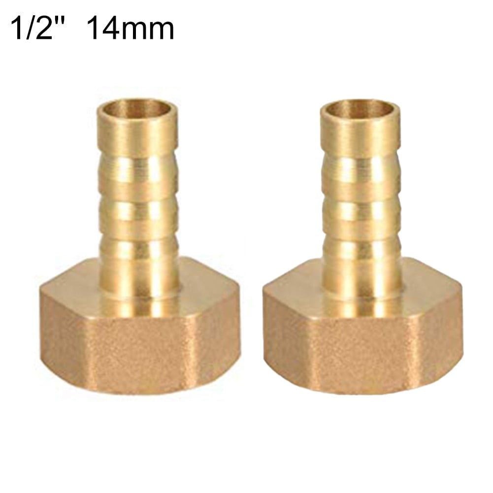 2 Pcs Brass Hose Connector Adapter Screw Connection 1/2\\\" Nozzle 6mm ...