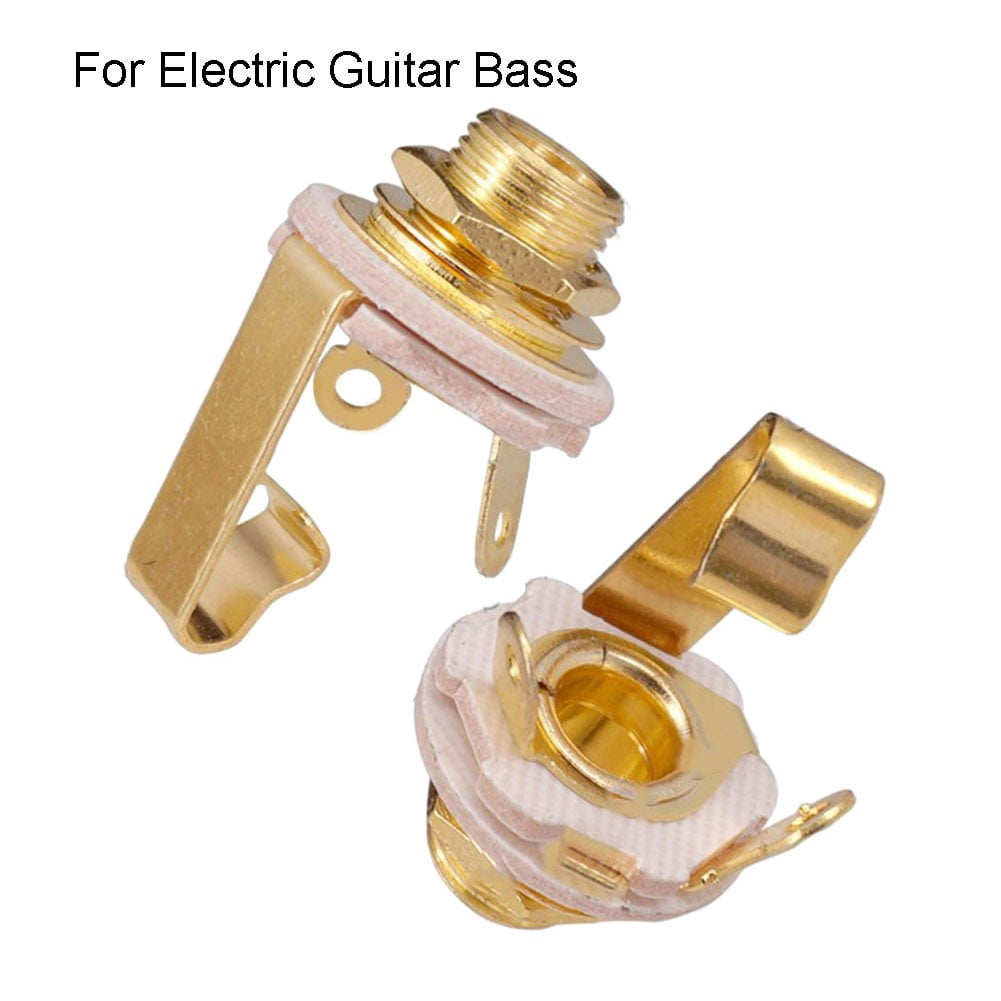 2 Pcs Brass Input Guitar Plug Socket For Electric Guitar Bass Guitar ...