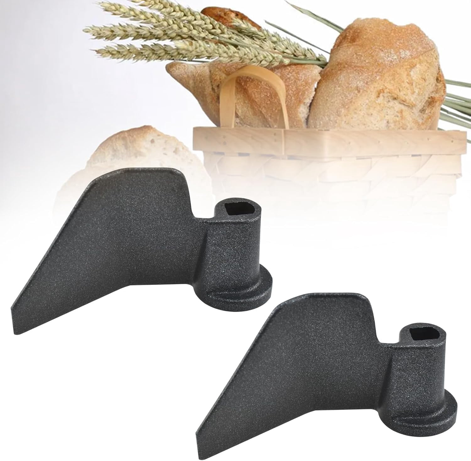 2 Pcs Bread Maker Kneading Paddle, Stainless Steel Non Stick Machine ...